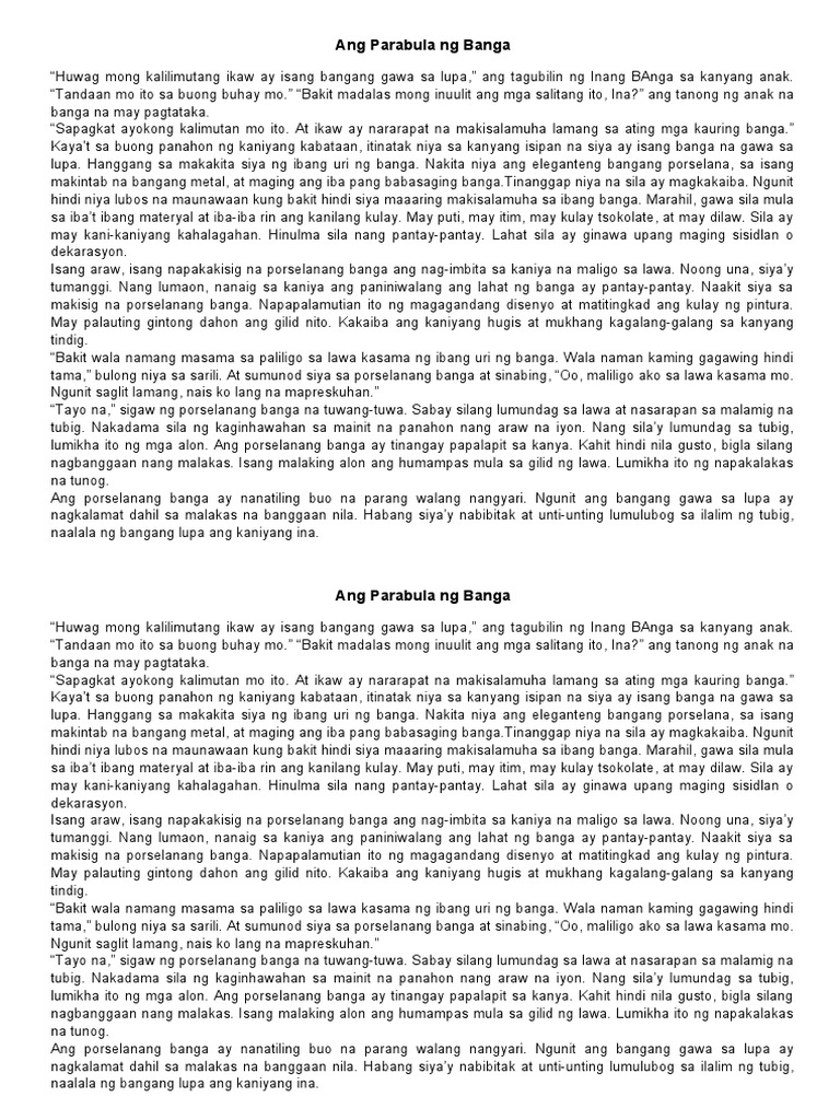 Ang Parabula NG-WPS Office | PDF