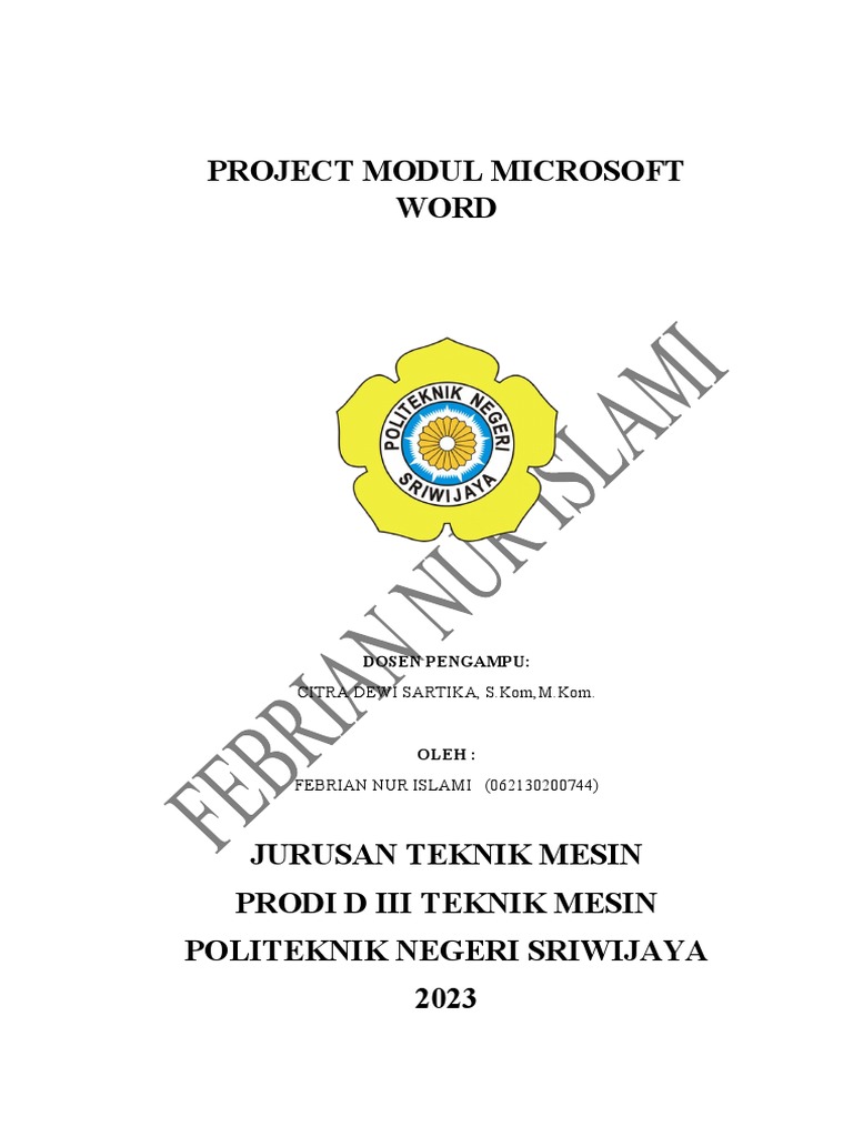 Modul Project Deni Mahendra | PDF