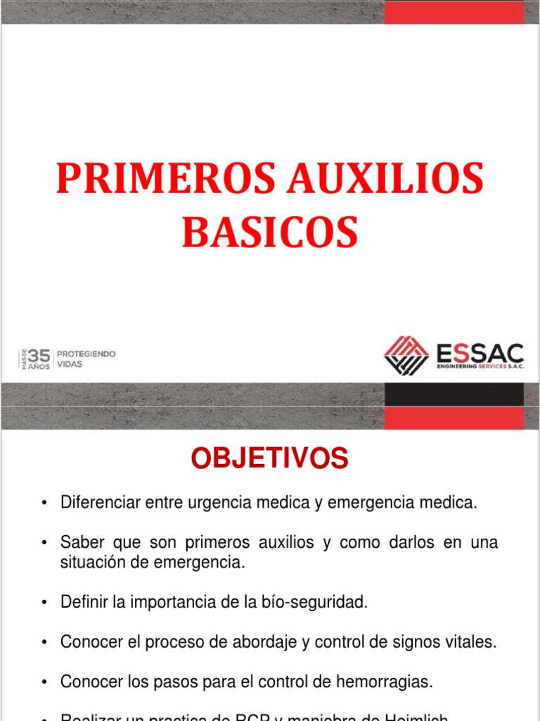 Primeros Auxilios Básicos - Brigadas | PDF | Reanimación cardiopulmonar | Lesión