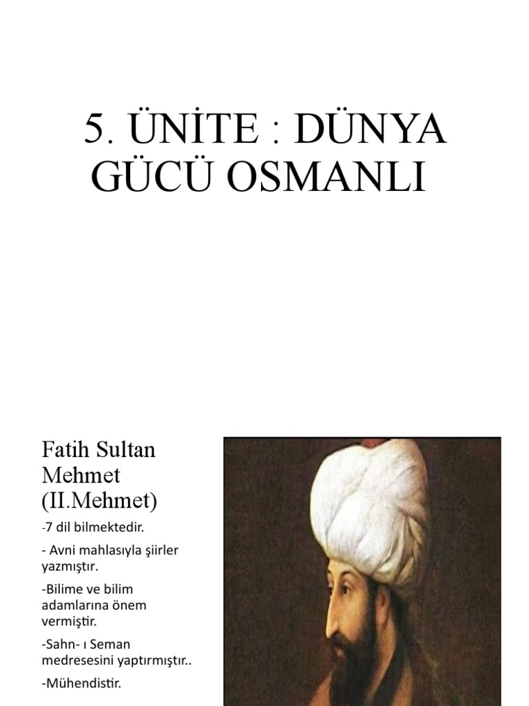 İstanbul'un Fethi ve Fatih Sultan Mehmet | PDF | Travel