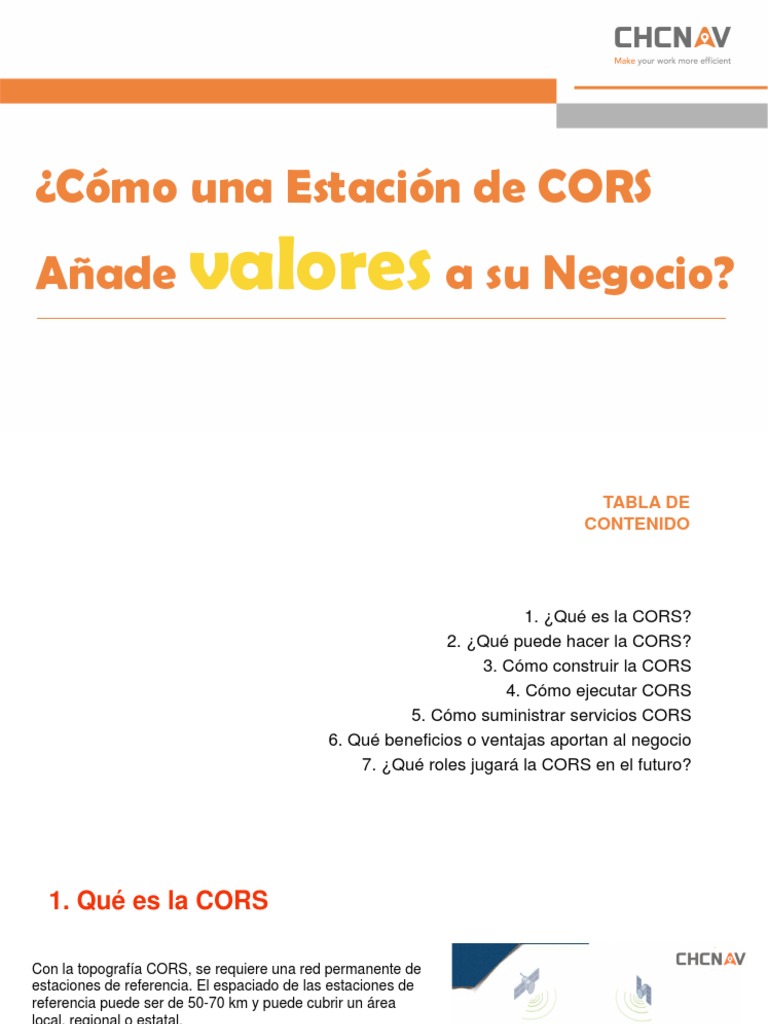 CHCNav CORS | PDF | Internet | Tecnología de información y comunicaciones
