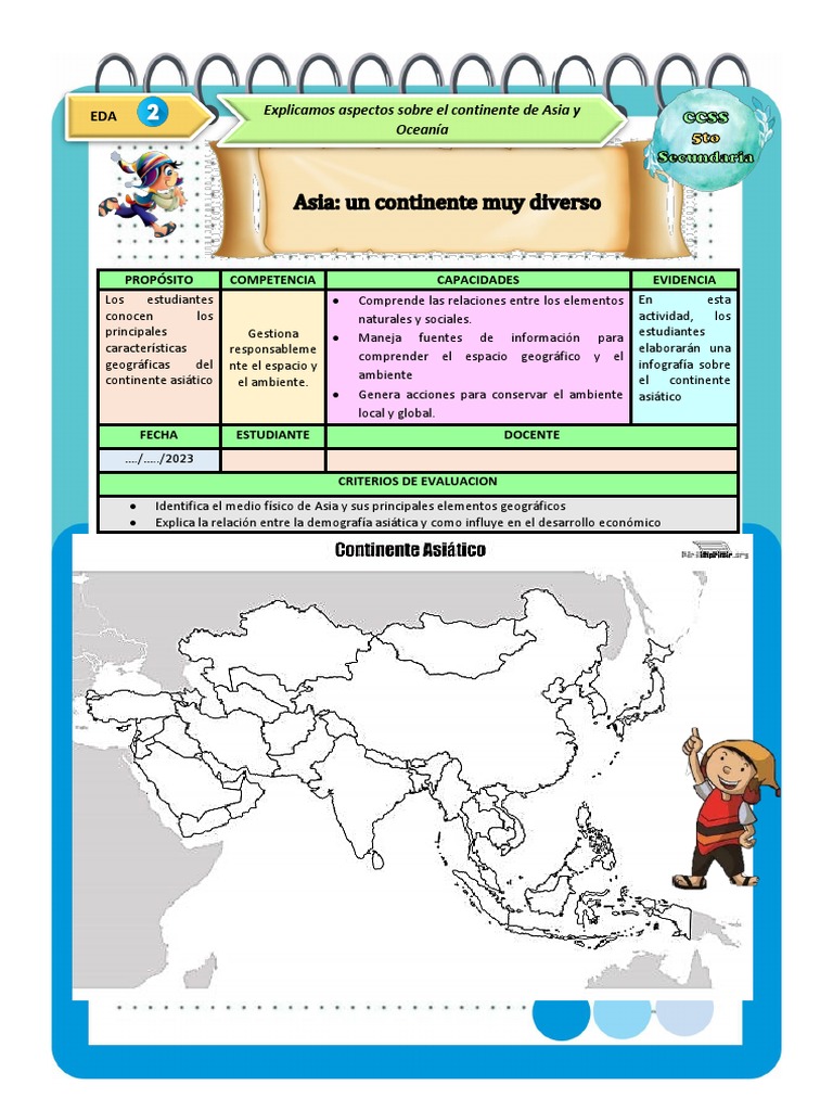 Infografía sobre el continente asiático | PDF | Asia | Siberia
