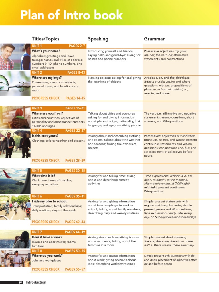 IC5 Level Intro - Scope - and - Sequence | PDF | Verb | Noun