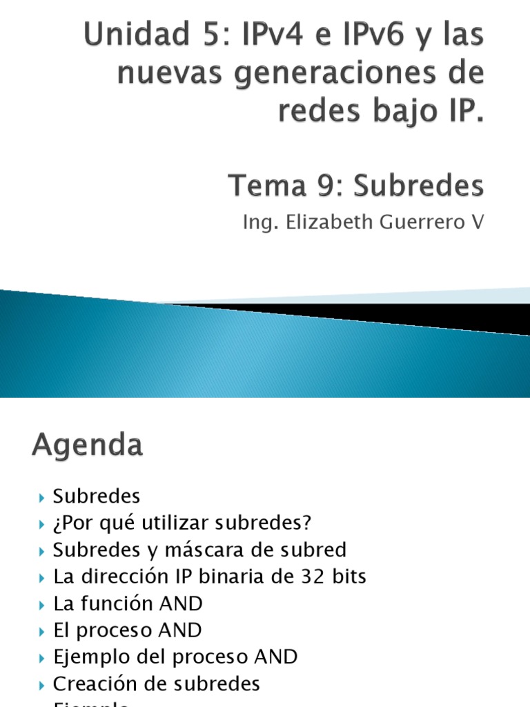 Tema 9 Subredes | PDF | Dirección IP | Informática