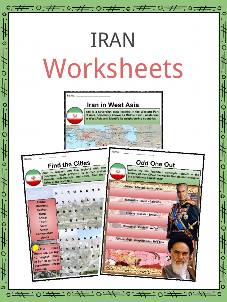 Sample Iran Worksheets | PDF | Iran | Western Asia