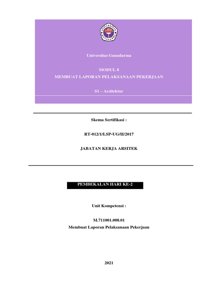 Materi 2 - LSP Arsitek UK8 Pert 3 - 2 | PDF