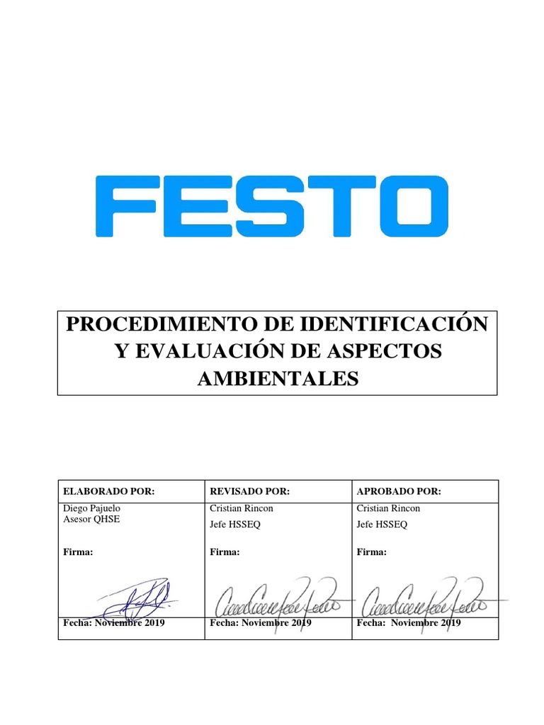 PR-SGSSTA-005 Identificación y Evaluación de Aspectos Ambientales | PDF | Entorno natural