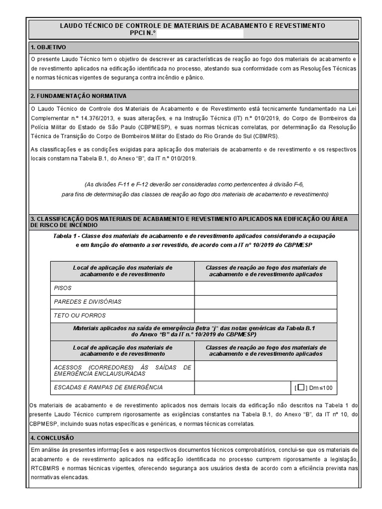 Laudo Técnico Cmar | PDF