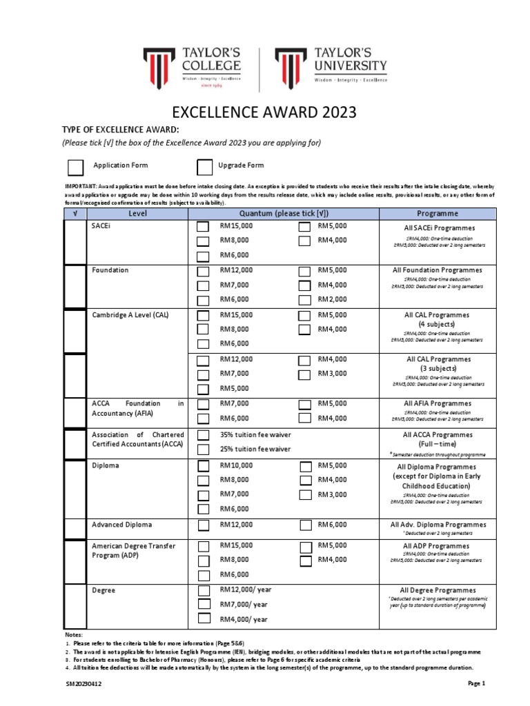 Excellence Award Form | PDF | Technology & Engineering