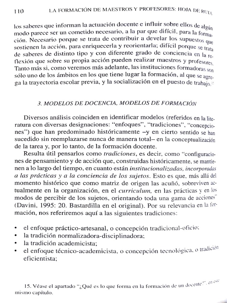 Diker y Terigi (2005) La Formación de Maestros y Profesores. Hoja de ...