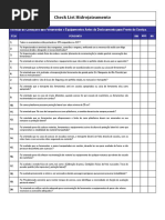 Checklist de Teste Hidrostático | PDF | Bomba