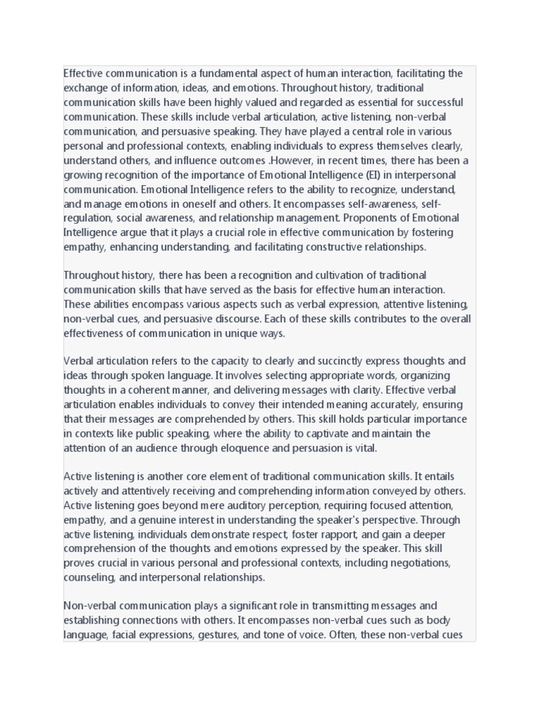 Foundations of Effective Communication | PDF | Communication ...