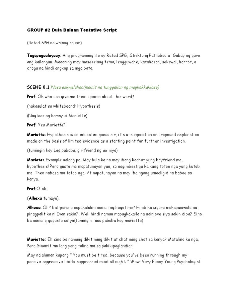 Duladulan Script 1 | PDF | Psychology | Cognitive Science