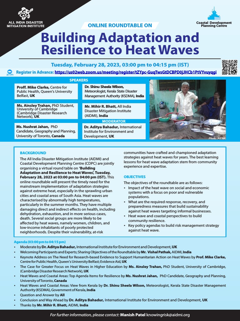 Flyer Building Adaptation and Resilience To Heat Waves | PDF