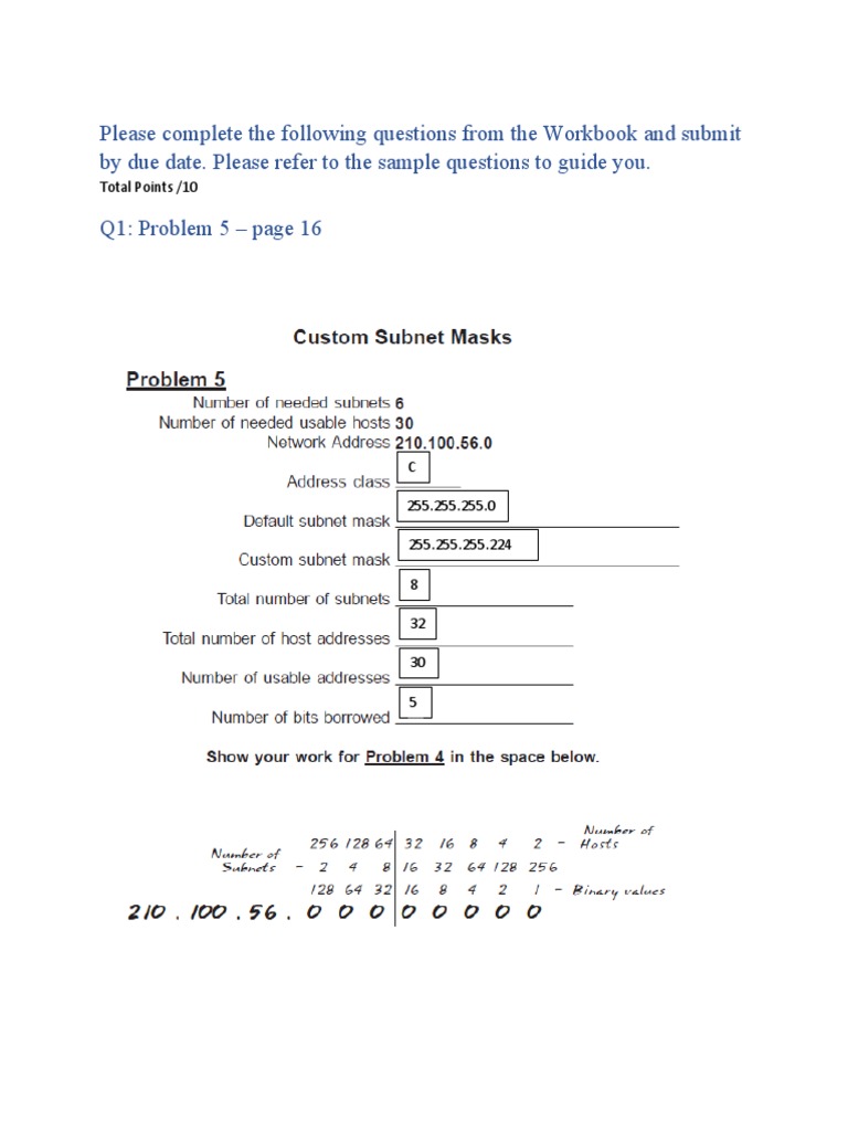 Workbook questions lab1 | PDF