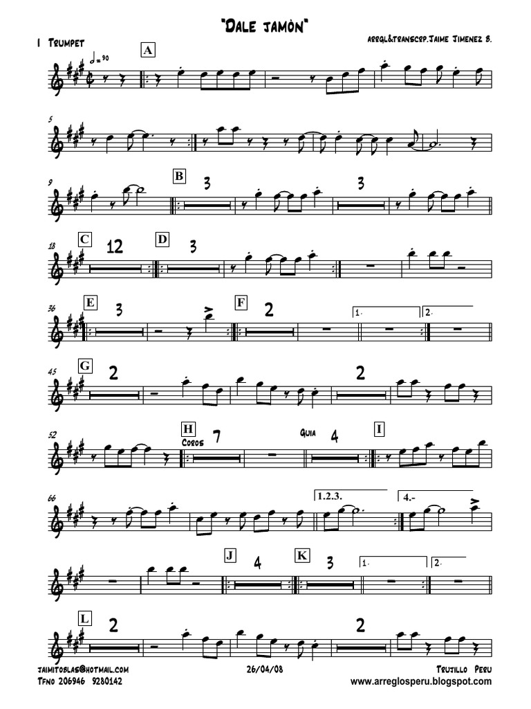 01 I Trumpet - Partitura Completa | PDF