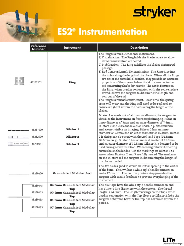 2020 EU ES2 Instrumentation Guide | PDF | Screw | Arrow