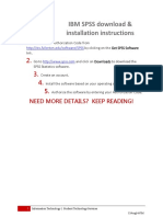 SPSS Download and Installation Guide | PDF | Spss | Computer File