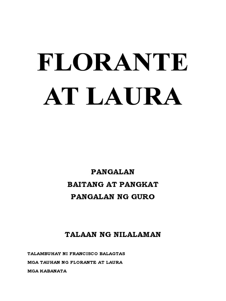 Florante at Laura | PDF