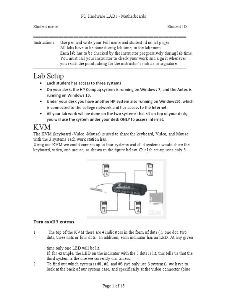 LAB 1 - Motherboards | PDF | Personal Computers | Computer Hardware
