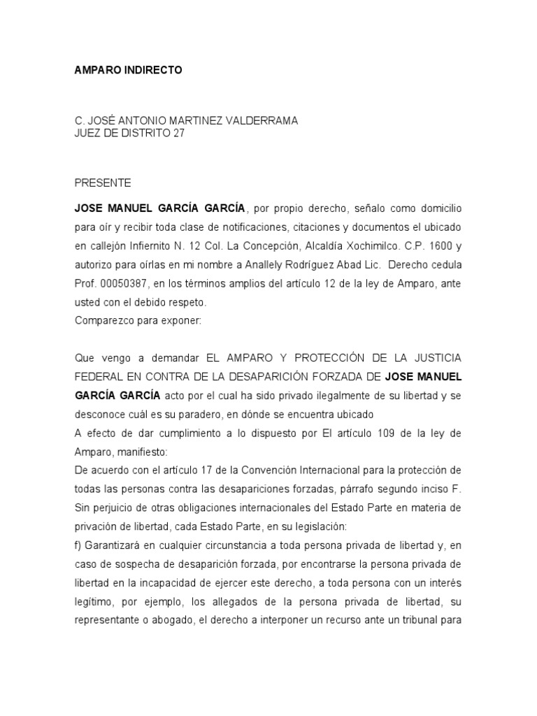 Amparo Indirecto | PDF