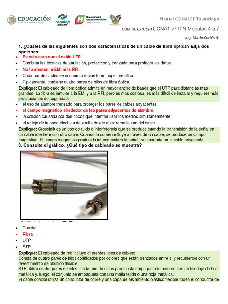 Ccna1 v7 Itn Módulos 4 A 7 | Descargar gratis PDF | Conmutador de red | Red de computadoras