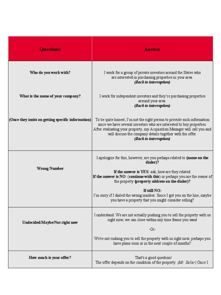 Objection Handling HB | PDF