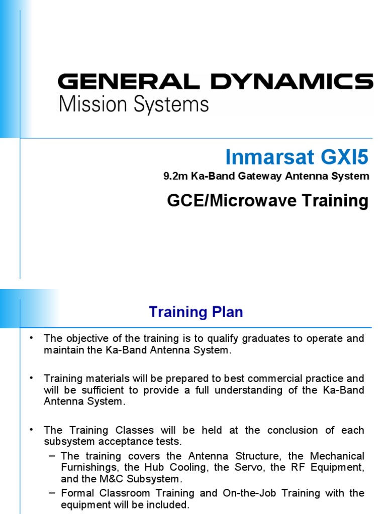 511676 INMARSAT GXI5 GCE Training | PDF | Electronic Engineering | Electromagnetic Radiation