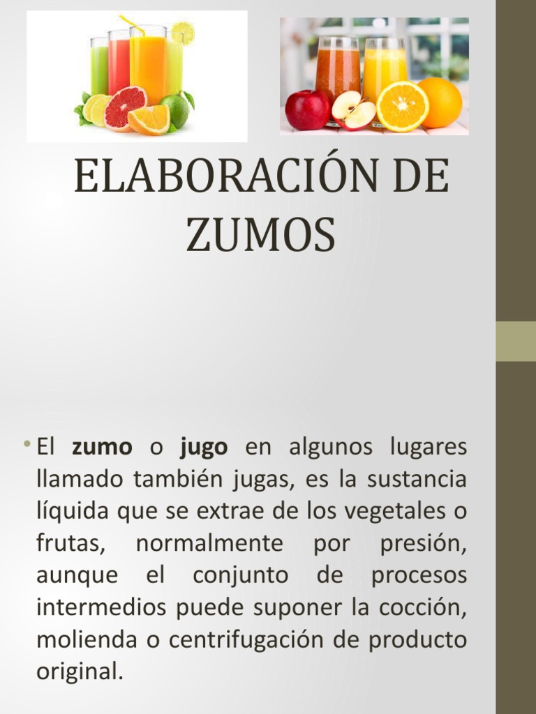 Zumos | PDF | Cocina, comidas y vino