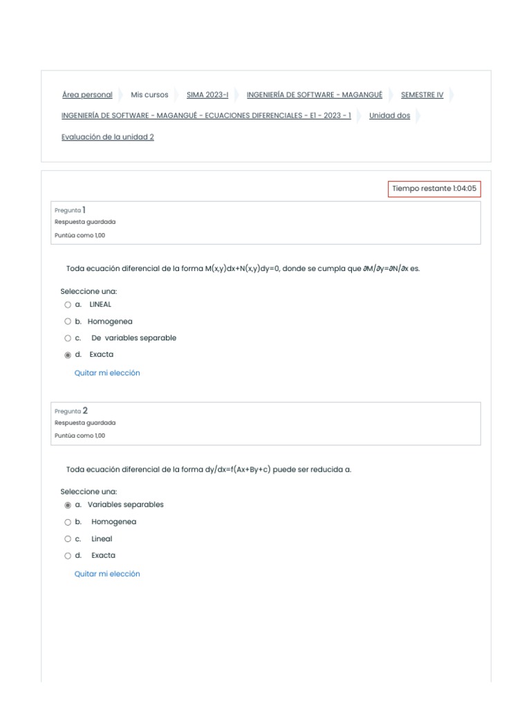Evaluación de La Unidad 2-1 | PDF