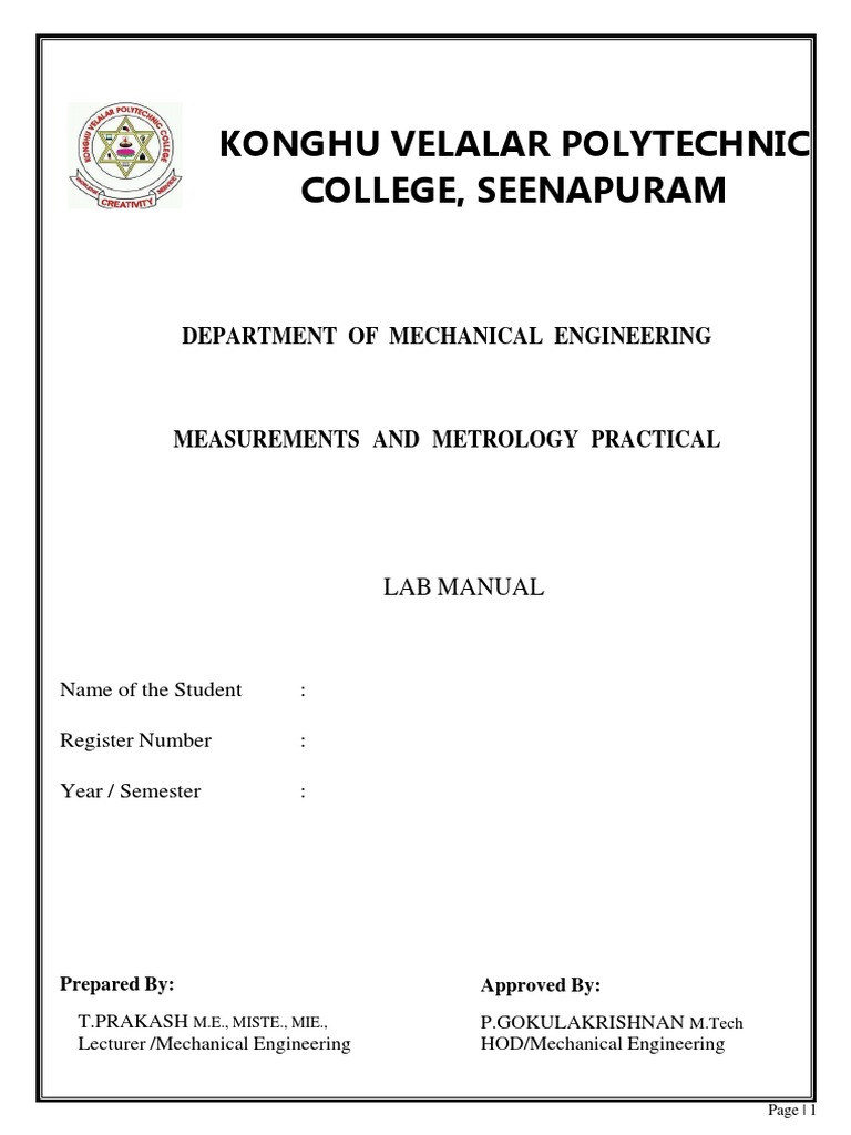MM Practical Lab Manual N Scheme.10.08.2022 | PDF