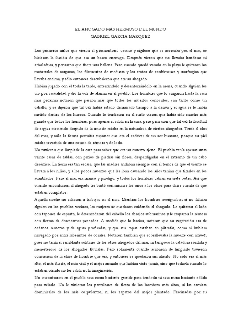 El - Ahogado - Mas - Hermoso - Del - Mundo 7-Gabriel - Garcia - Marquez ...