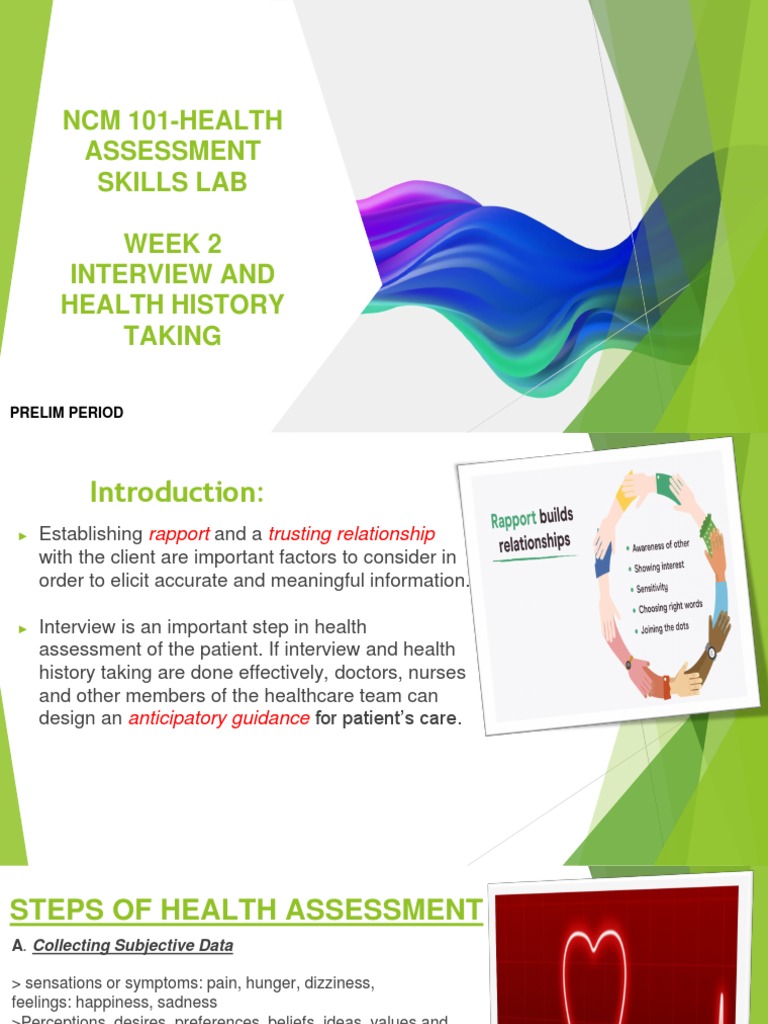 Health Assessment Week 2 Skills - Updated | PDF | Nursing | Communication