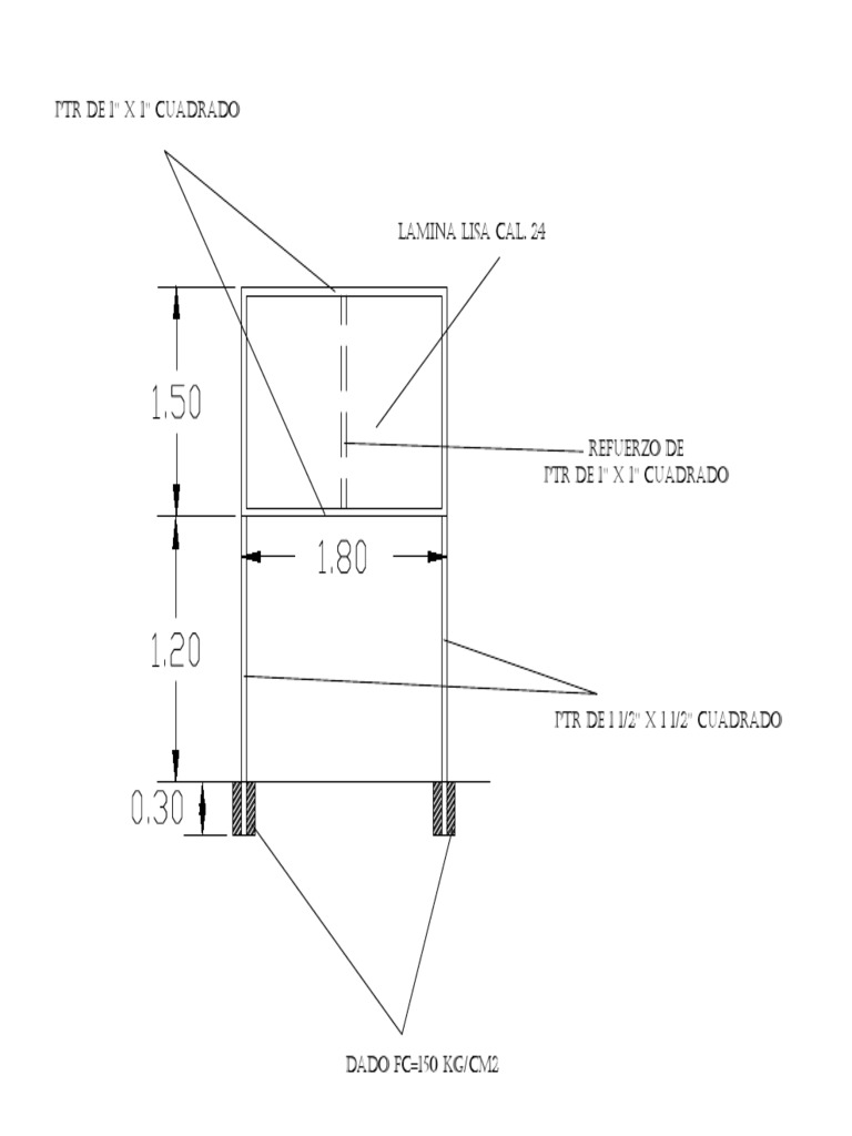 Estructura Letrero de Obra | PDF