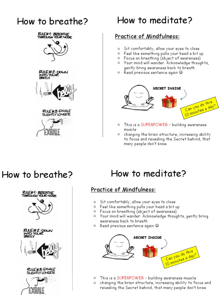 Mindfulness Breathing Techniques | PDF