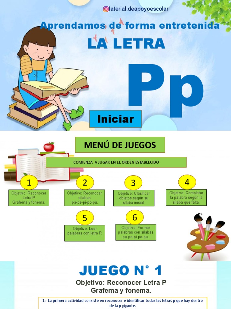 Actividades Divertidas con la Letra P | PDF