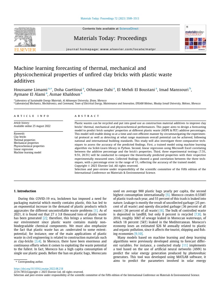 Materials Today: Proceedings | PDF