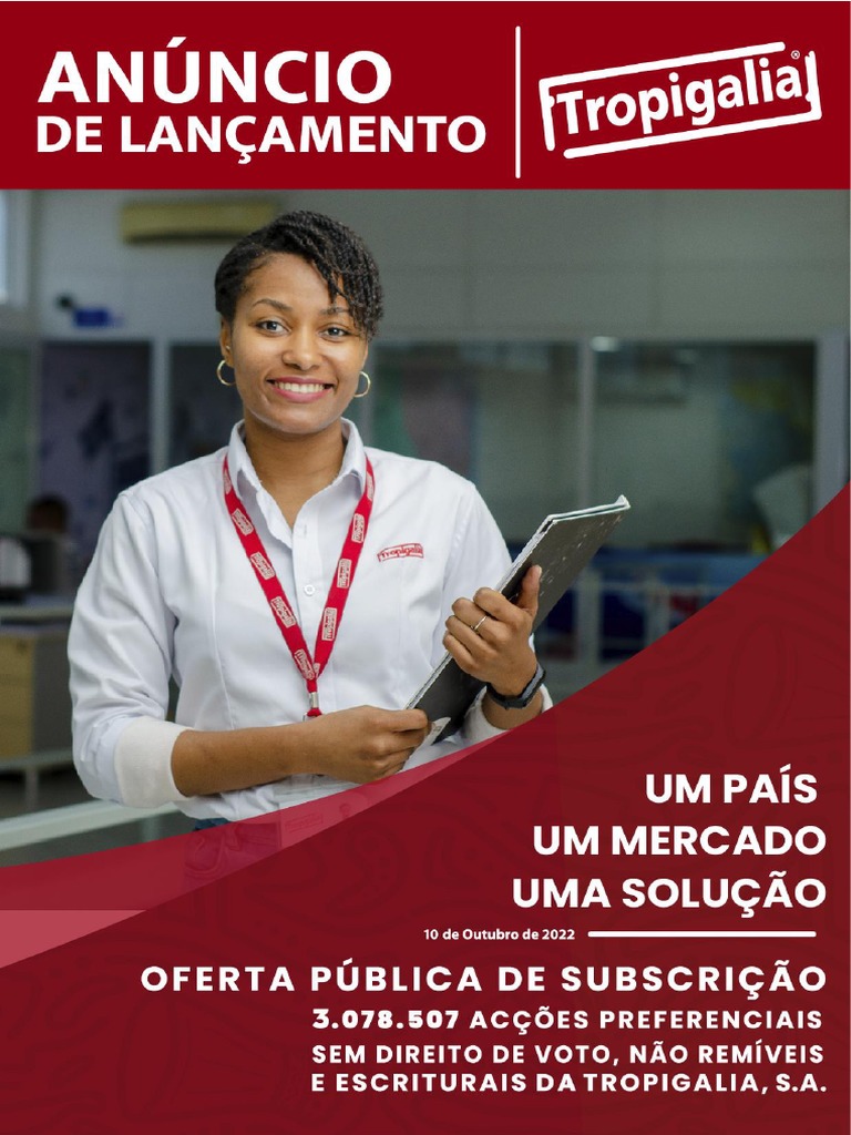 Anuncio-de-Lancamento TROPIGALIA 2022 V1 | PDF | Dividendo | Investimentos