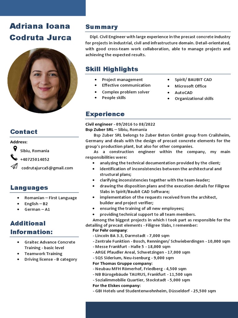 CV English | PDF | Engineering