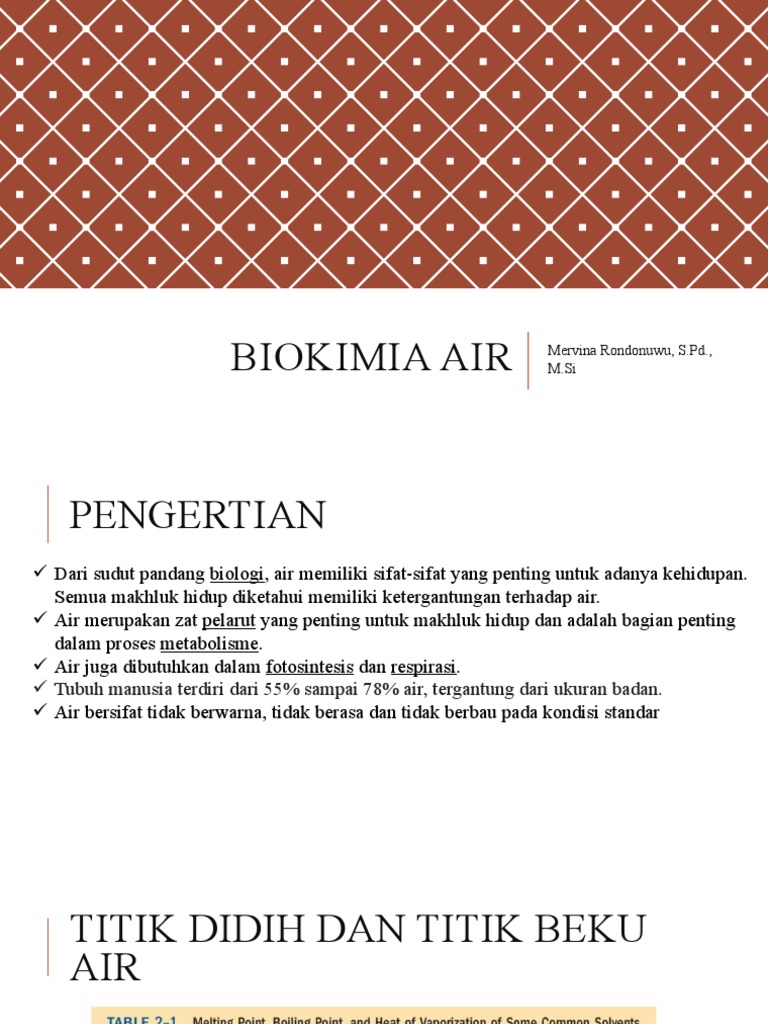 Biokimia Air | PDF