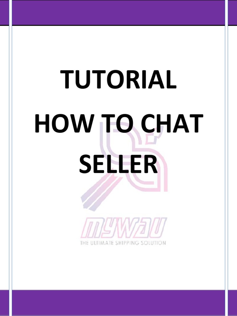 Tutorial How To Chat Seller | PDF | Economies | Marketing