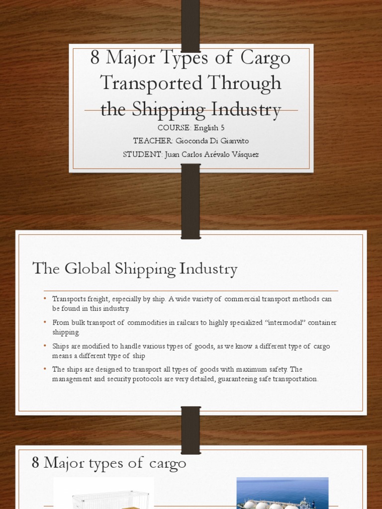 8 Major Types of Cargo | PDF