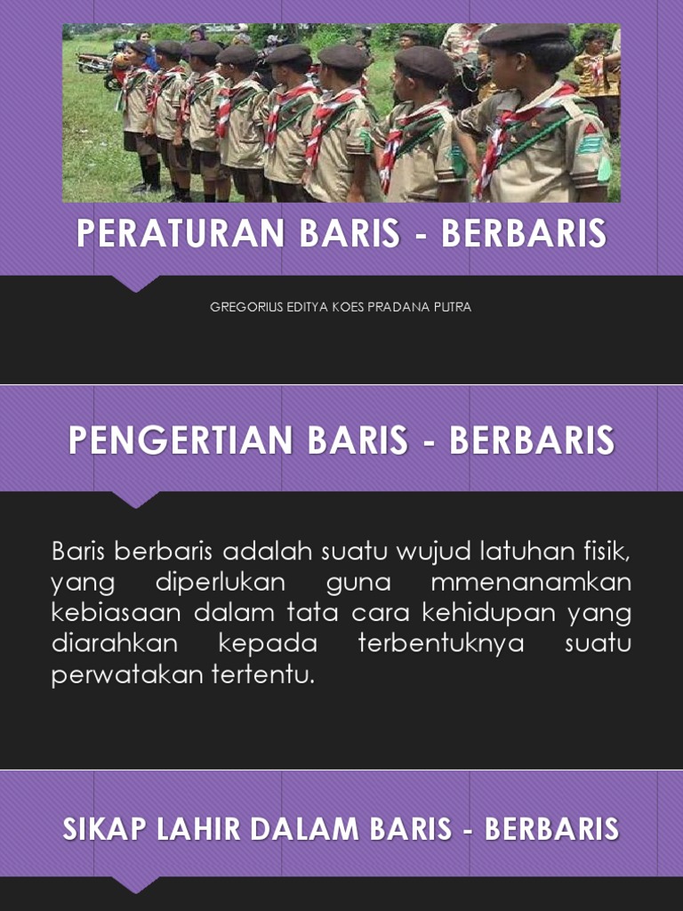 Pengertian Baris Berbaris | PDF