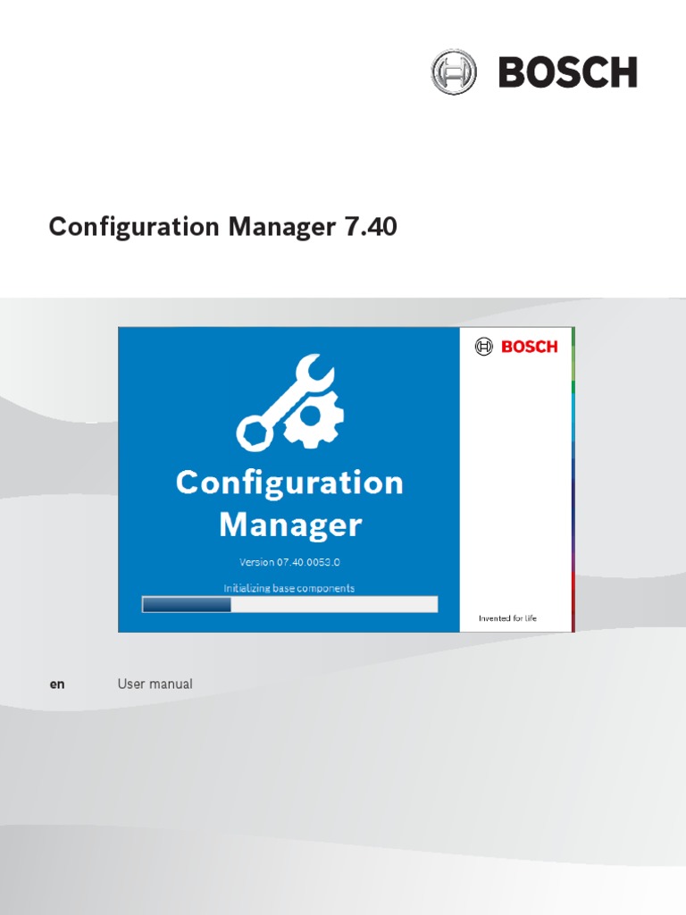 BDL UM Config Manager7.40 DOC 08 en | PDF