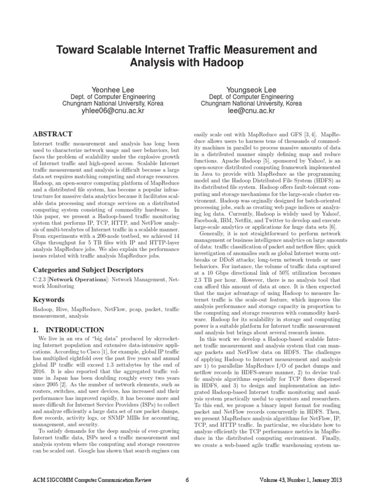 Toward Scalable Internet Traffic Measure | PDF | Apache Hadoop ... Toward Scalable Internet Traffic Measure | PDF | Apache Hadoop ...