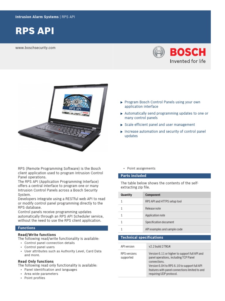 RPS_API_Datasheet_v27914 | PDF