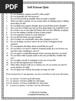 Rosenberg Self-Esteem Scale | PDF | Self Esteem | Cognition