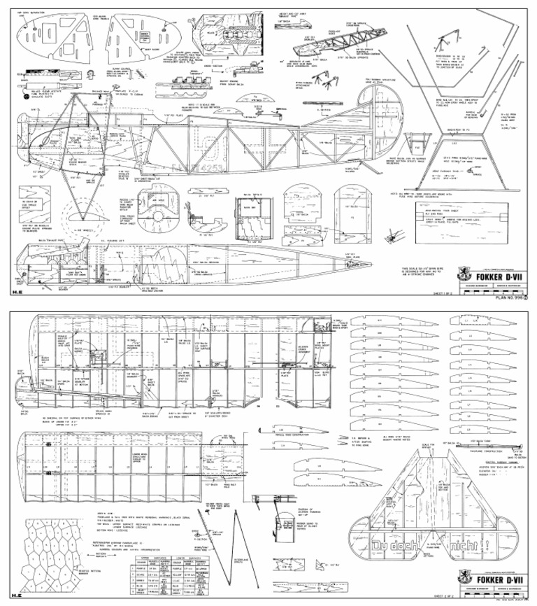 Fokker_D-VII_Plan_996 | PDF