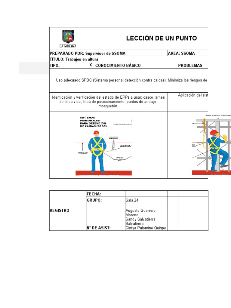 FORMATO - LECCION DE UN PUNTO (2) | PDF