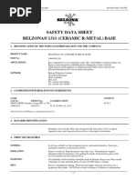 Belzona 1111 Safety Data Sheet | PDF | Dangerous Goods | Safety